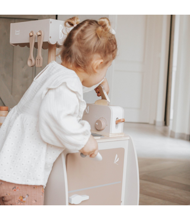 Houten broodrooster nougat Label Label – duurzaam speelgoed|Marjems.nl ...