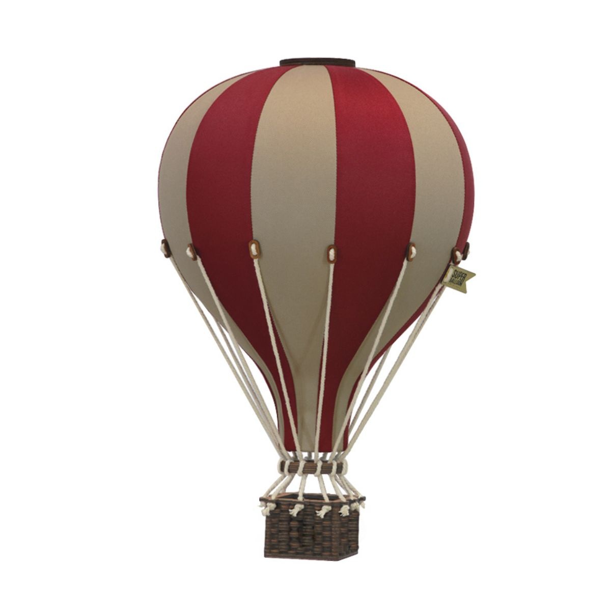 Super Balloon Luchtballon decoratie rood.beige maat M | Marjems.nl ...