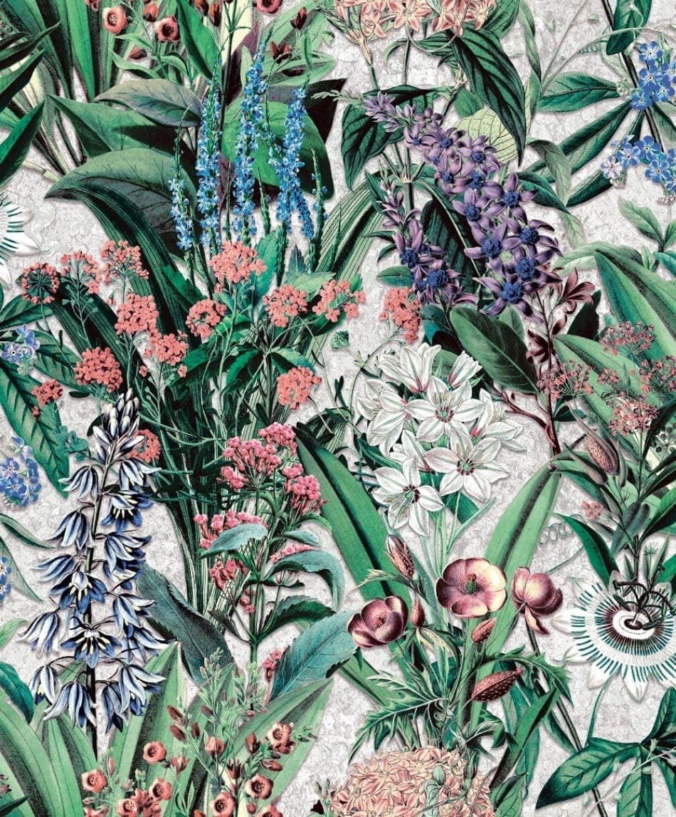 Flora Behang met wilde bloemen - 47477