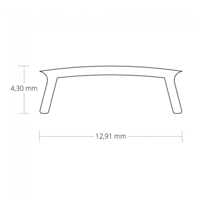 Koop nu LED strip hoekmontage profiel 50 meter - P23 (wit) 25,66x18,01 ...