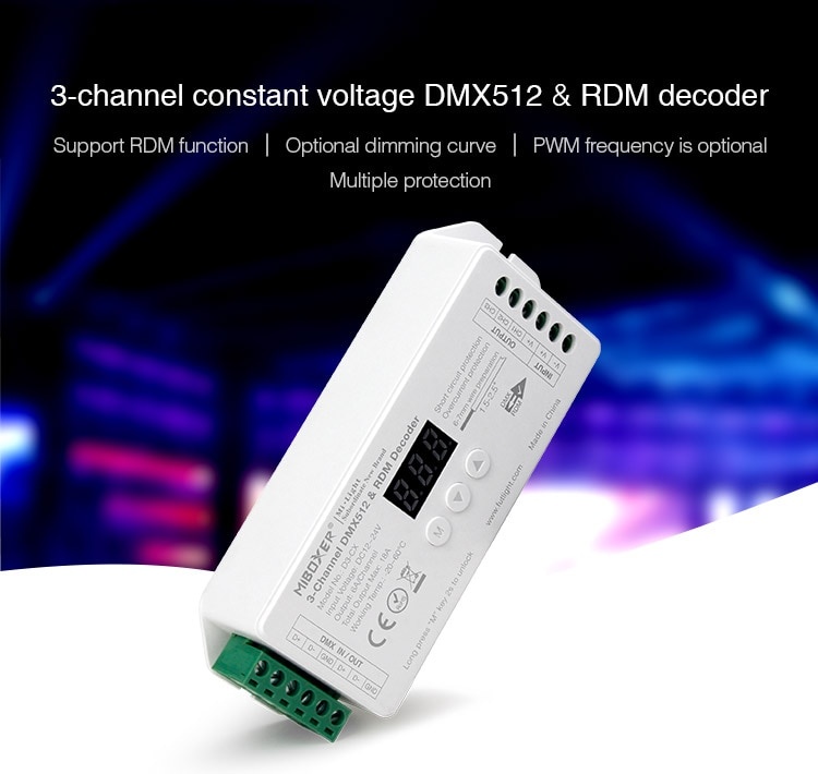 DMX LED controller RGB, RGBW, RGBWW, RGBCCT