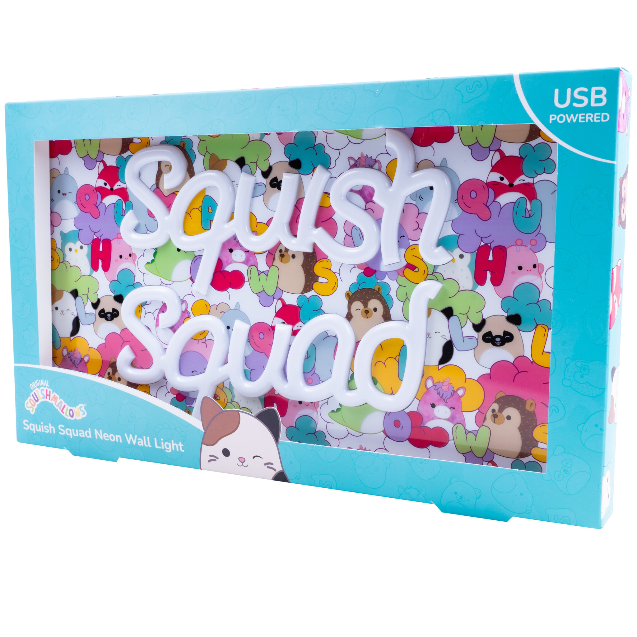 Squishmallow - Squish Squad Neon Wall Light - 4WRD | distributeur