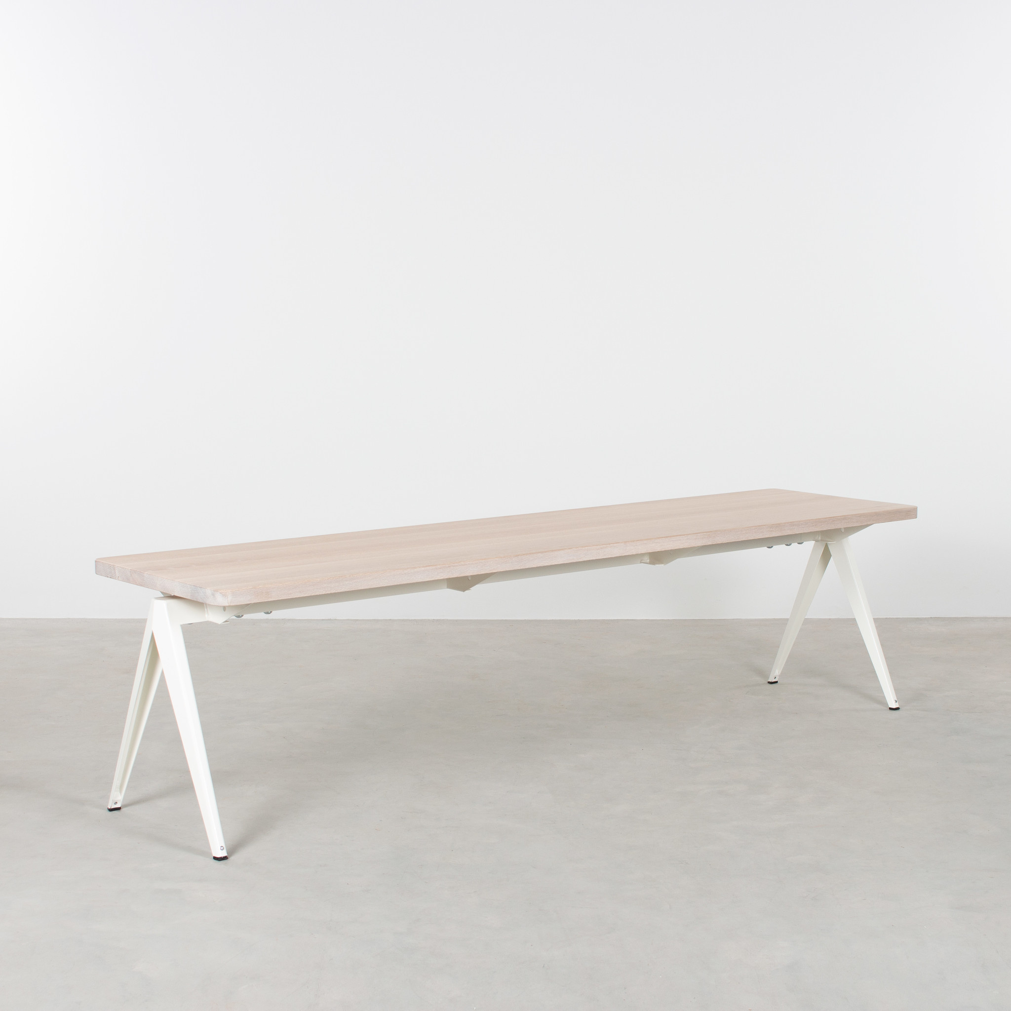 TD4 Table Bench White / Oak Whitewash - De Machinekamer