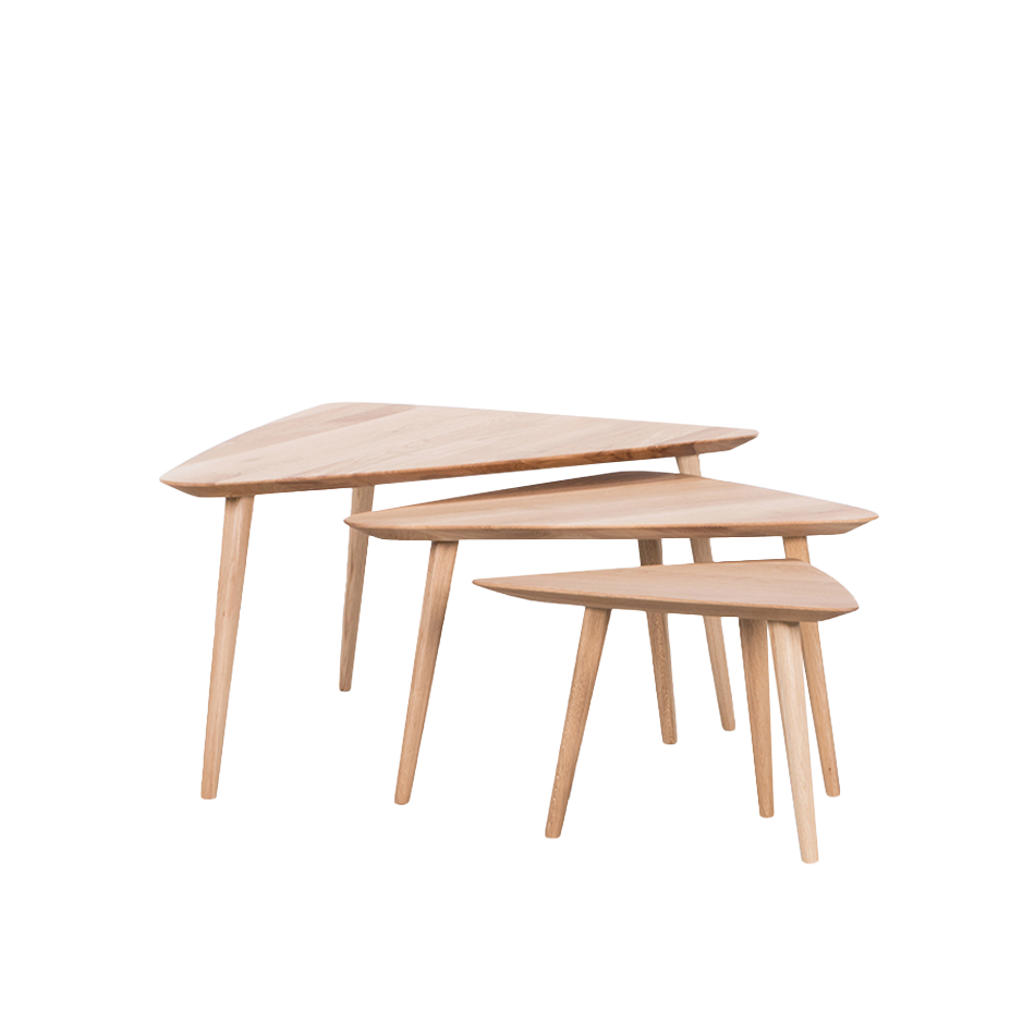 Tomrer Coffee Table Triangle Oak - De Machinekamer