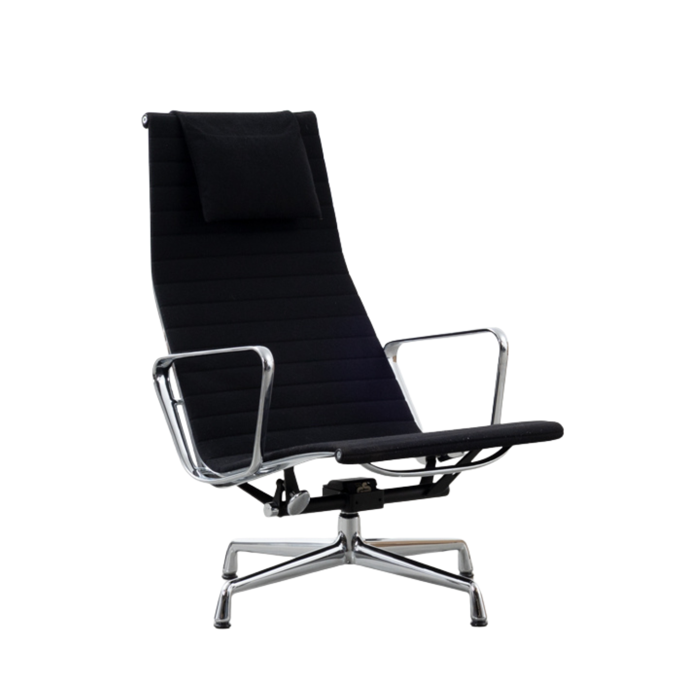 Eames EA124 lounge chair black hopsak Vitra - De Machinekamer