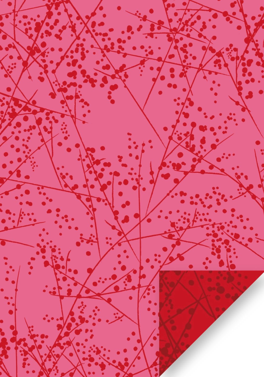 Paris Chic Roze/Rood Inpakpapier – Luxe en Feestelijk Cadeaupapier ...