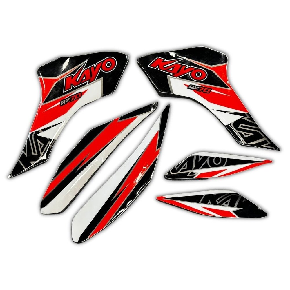 Kayo Aufkleber - Sticker Satz für Kayo AY70 - www.kayo-motor.at