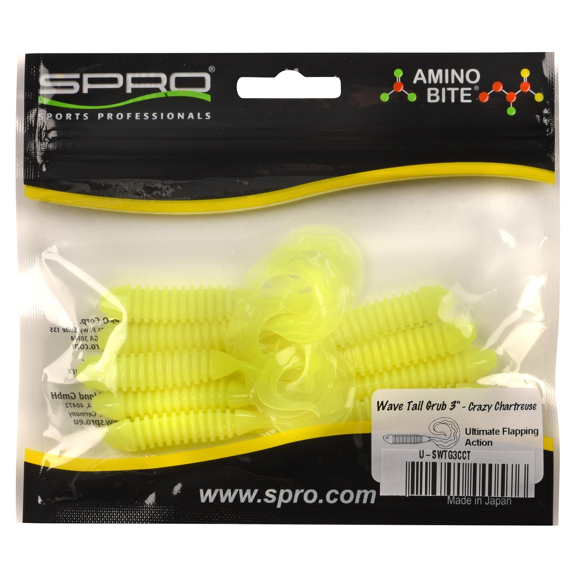 SPRO Wavetail Grub 3 inch 9 PCS - FishstoreXL