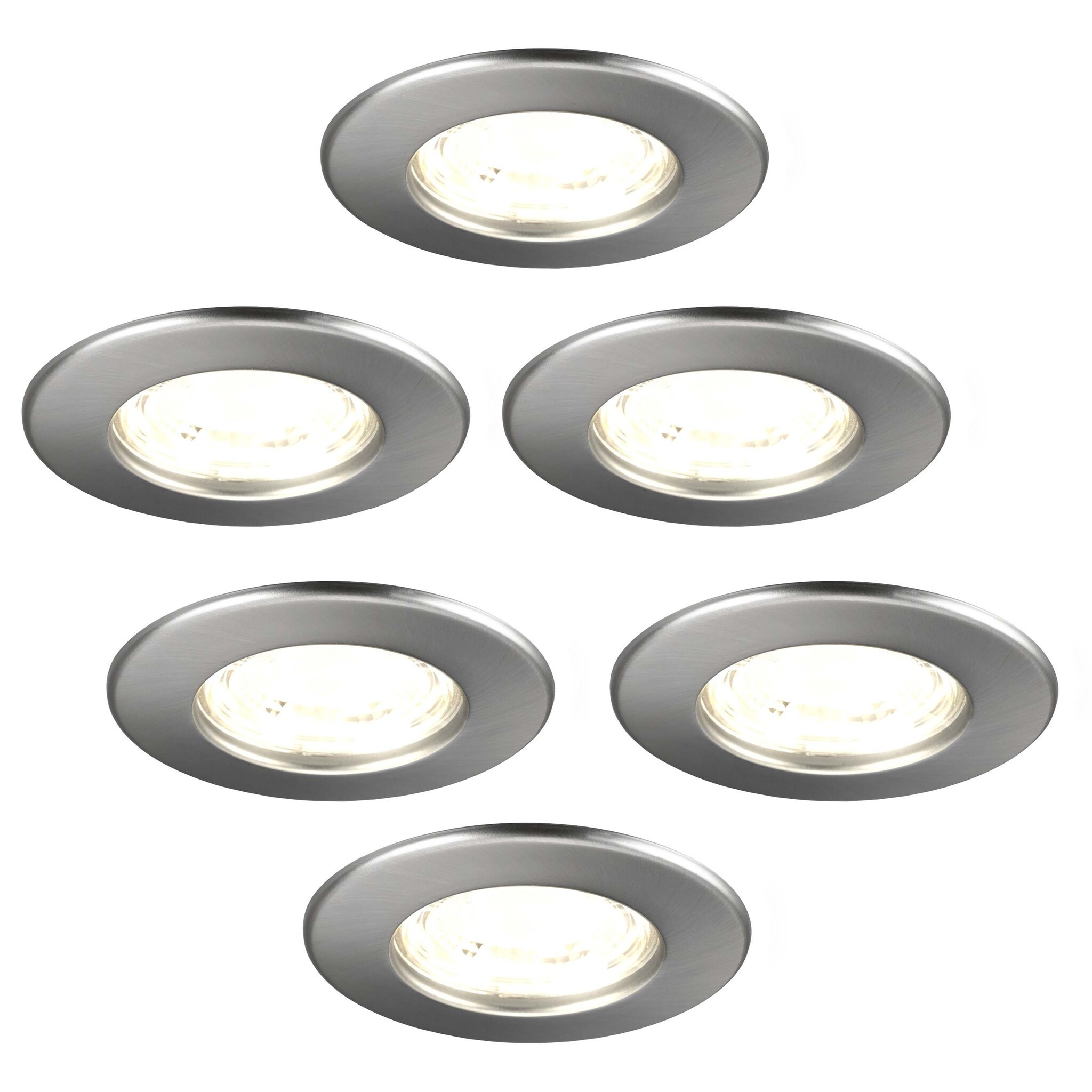 Dimmable LED Recessed Spotlight Stainless Steel - IP65 - 5W - 2700K ...
