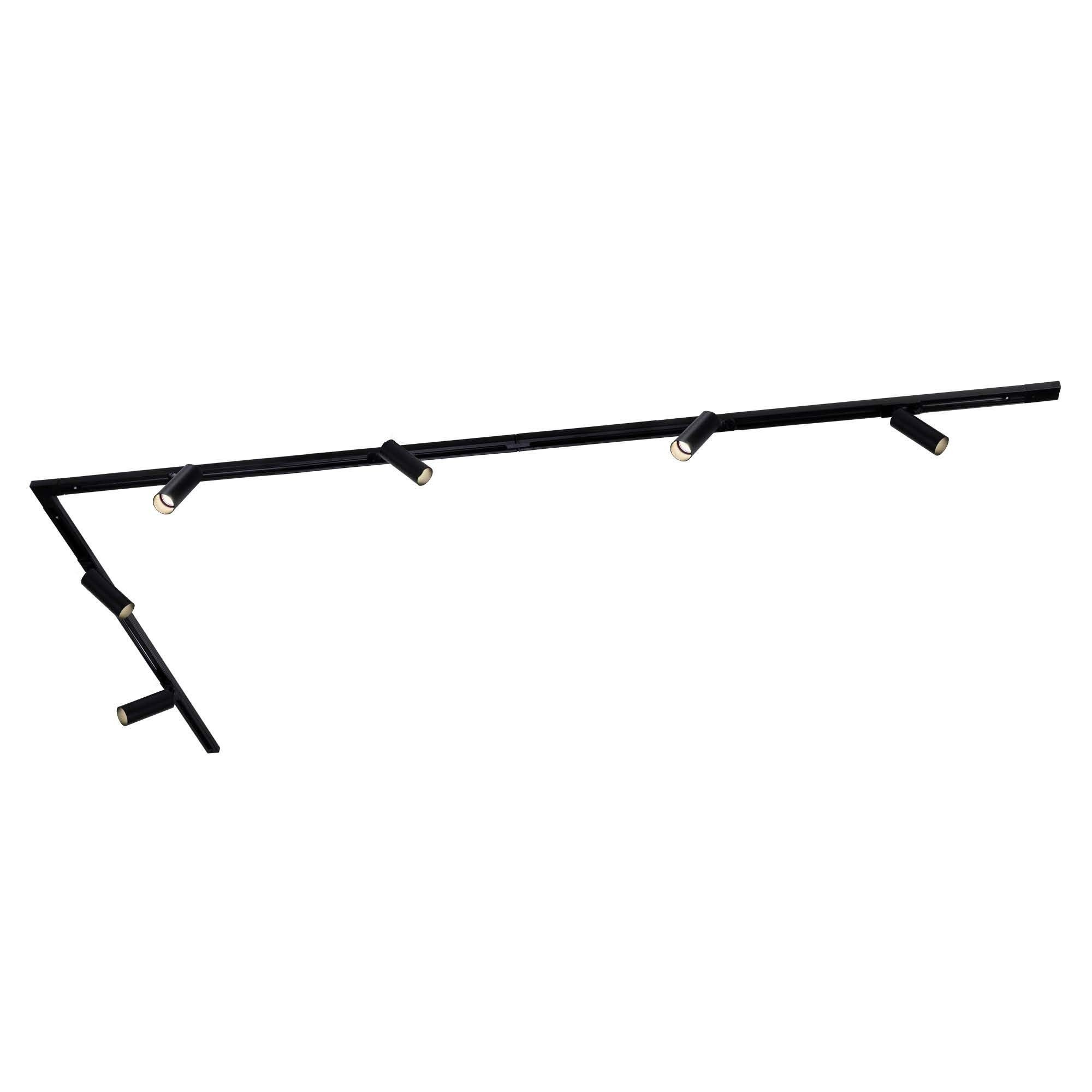 3m LED Track Lighting - 6 Track Spotlights - 5W - 2700K - Dimmable - 1 ...