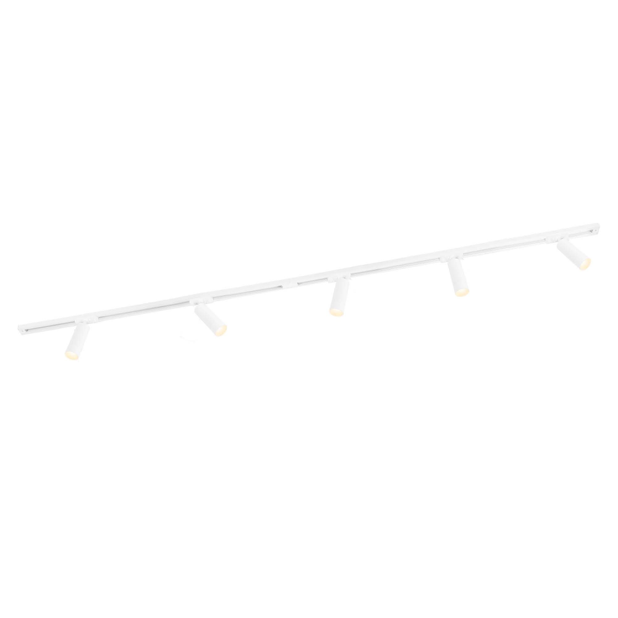 2m LED Track Lighting - Incl. 5 Track Spotlights - Dimmable - 1 phase ...