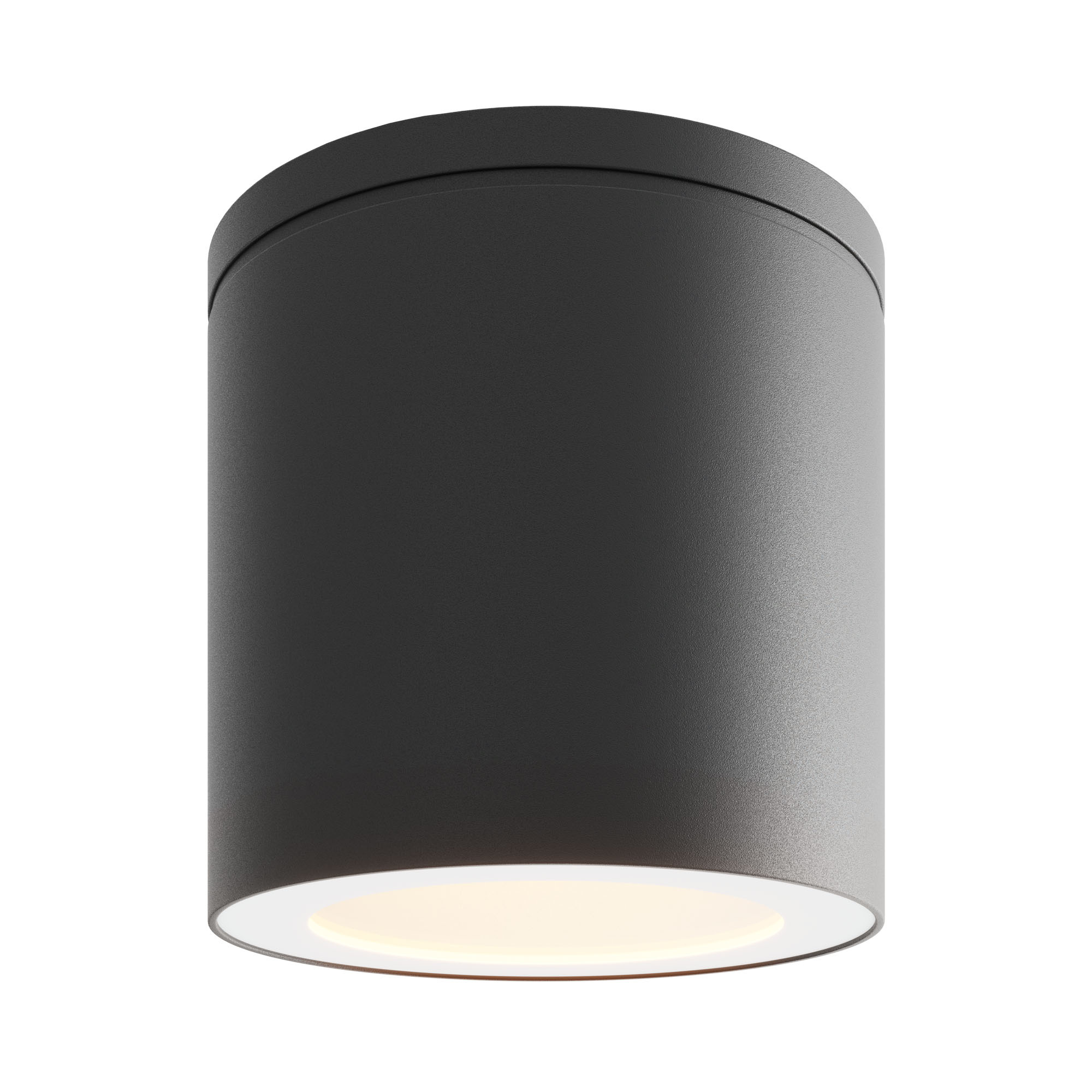 LED Single Ceiling Spotlight - IP54 - Black - Round - Modern - Surface ...