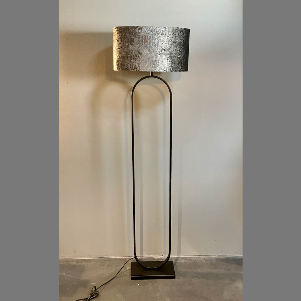 Vloerlamp Ovaal Zwart - Het Heerenhuys