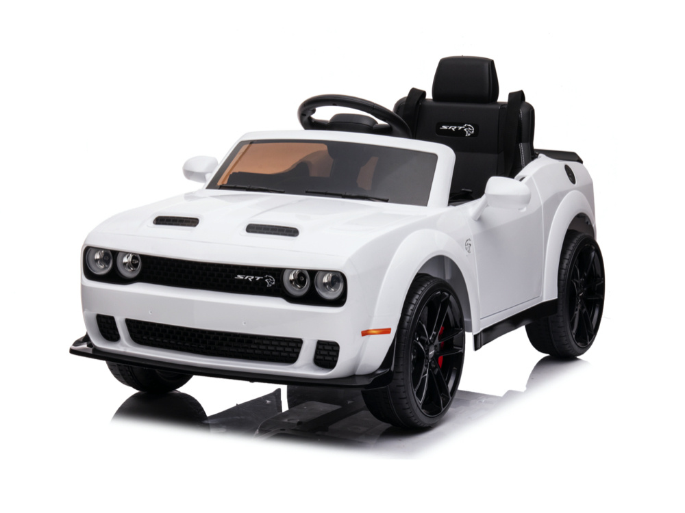 Dodge Challenger SRT, 12 volt electric children's car, Leather seat ...