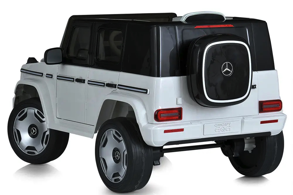 Mercedes Benz EQG, 12 volt electric children's car with rubber tires ...