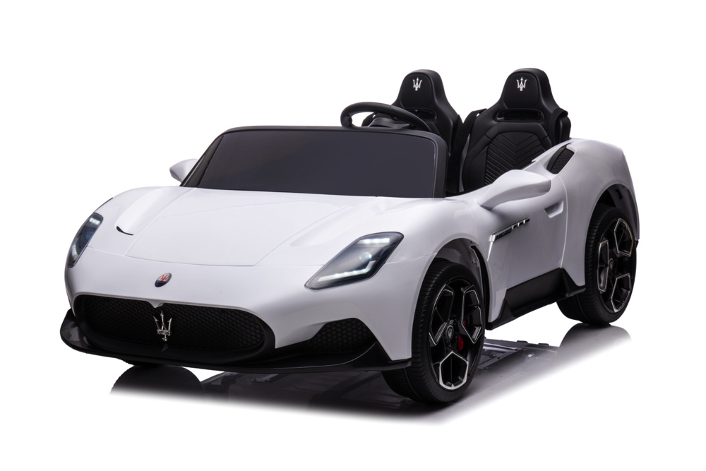 Maserati MC20 2-seater, 24v electric children's car, rubber tires, leather seat. - ROLLZONE