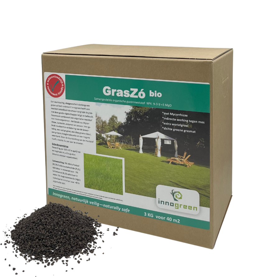 GrasZó | NPK 9-3-9 + 3 Mgo met humifirst | Kleinverpakking - Innogreen