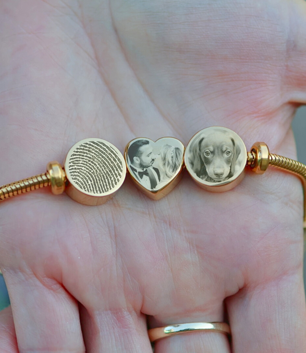 Ronde Bedel Met Foto - Pandora Armband Passend - Briansa
