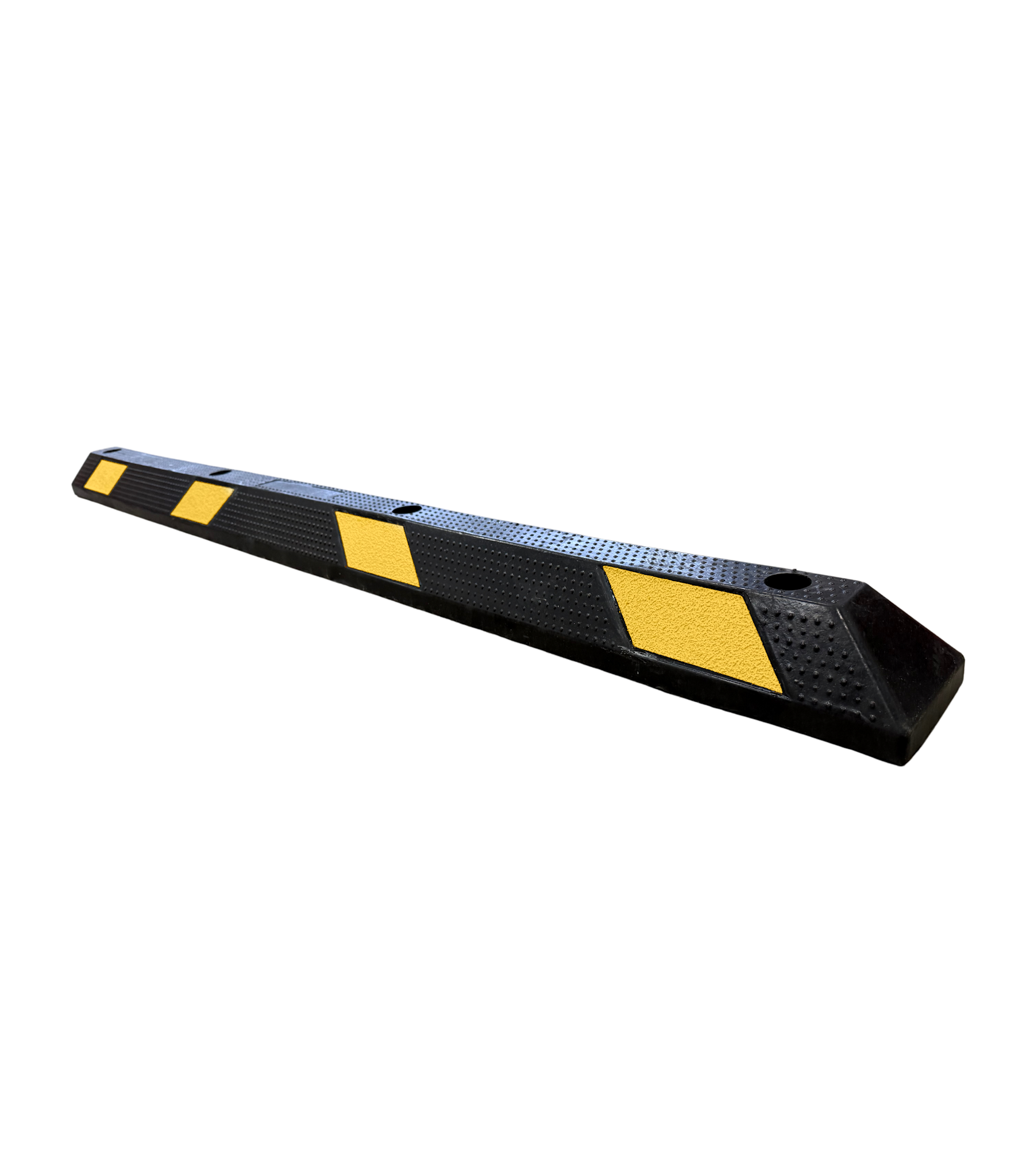 Rubber Wheel Stop - 183 cm - black / yellow - Ri-Traffic