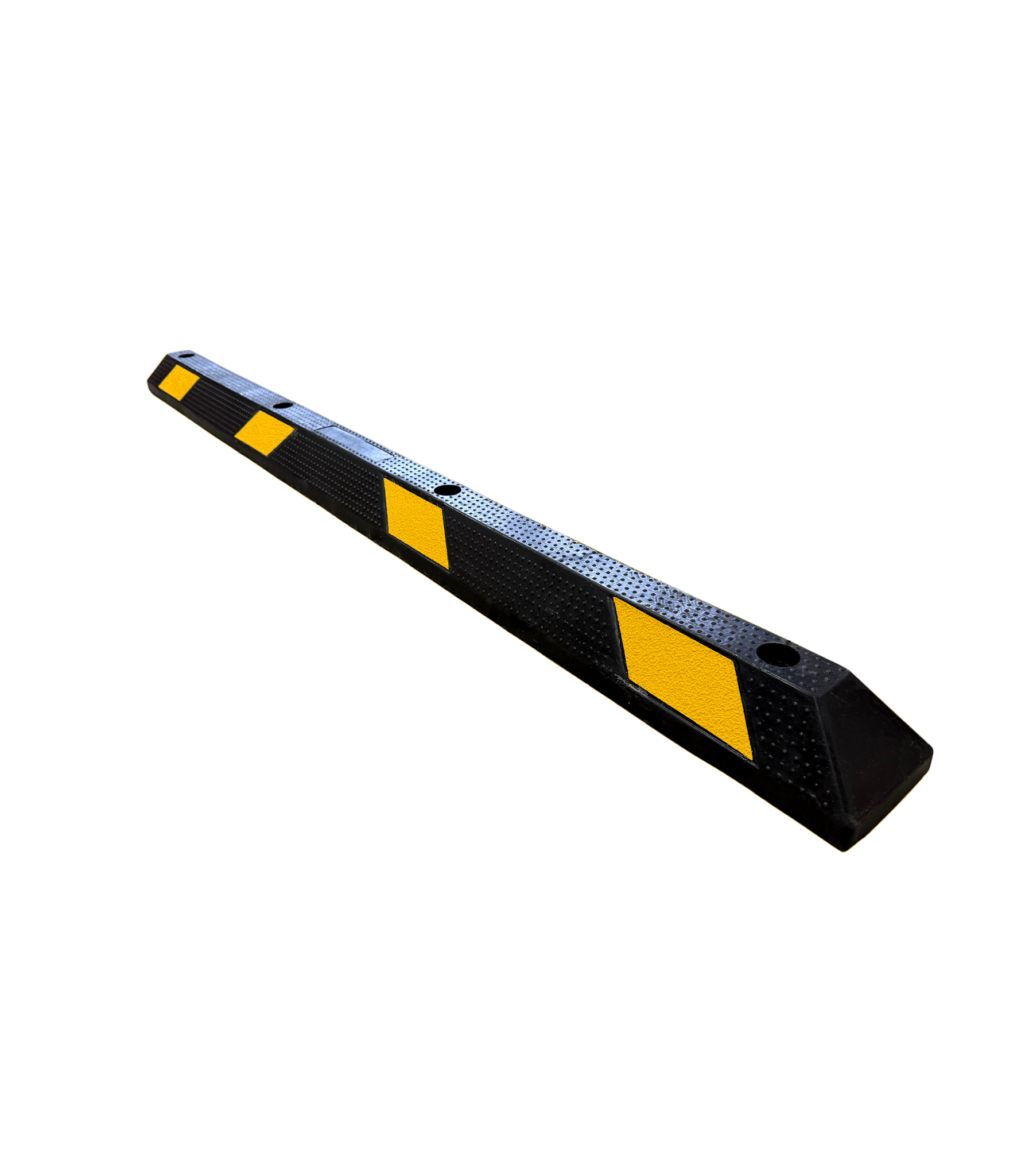 Rubber Wheel Stop - 183 cm - black / yellow - Ri-Traffic