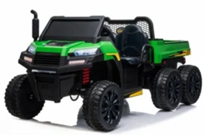 24V Elektrische Kinderauto Gator Farm Truck 4WD – 2x12V7Ah – Met Leren ...