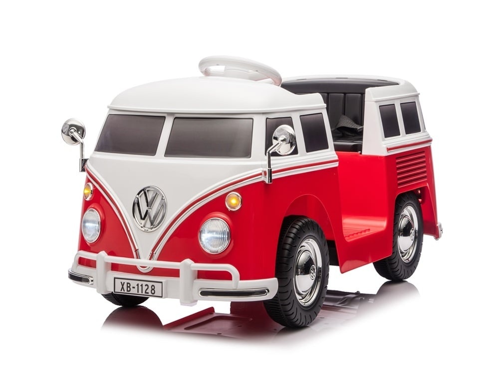 Volkswagen T1 classic bus, 12-volt children's car with rubber tires an ...