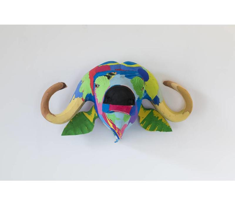 Ocean Sole Buffel Wall art van gerecyclede slippers. - Nic&Mic