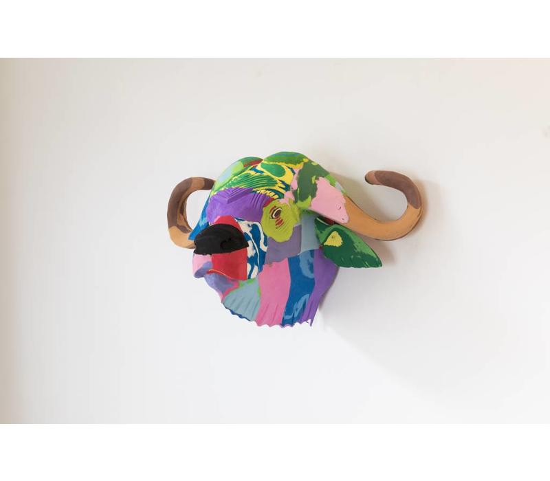 Ocean Sole Buffel Wall art van gerecyclede slippers. - Nic&Mic