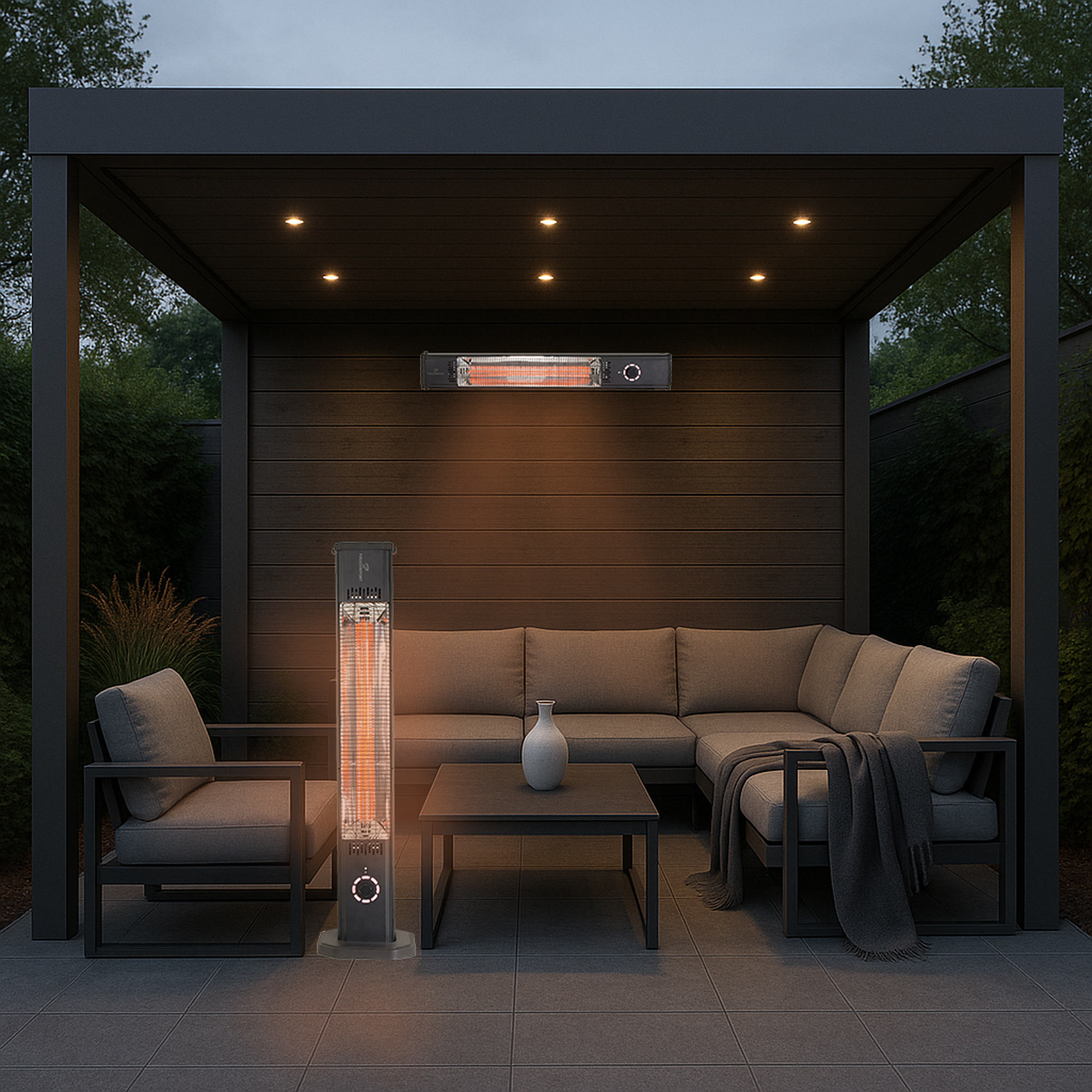 Terrasverwarmer 2000W – Vrijstaand & Wandmontage | IP65 - FullComfort
