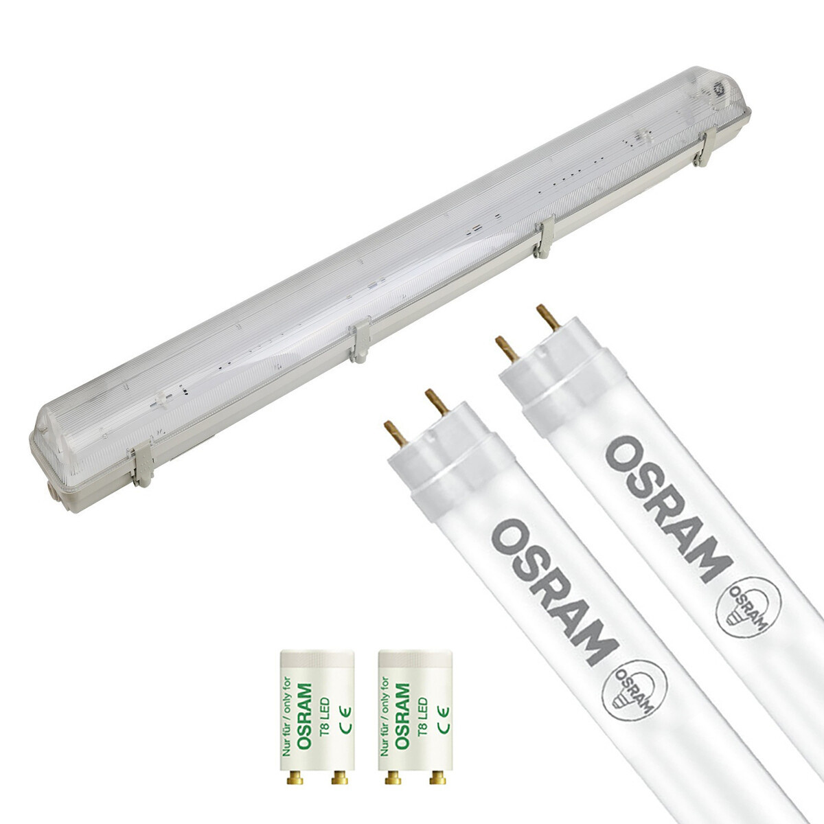 LED fluorescent fixture 120 cm | 32.4W IP65 natural white - 3060 lm