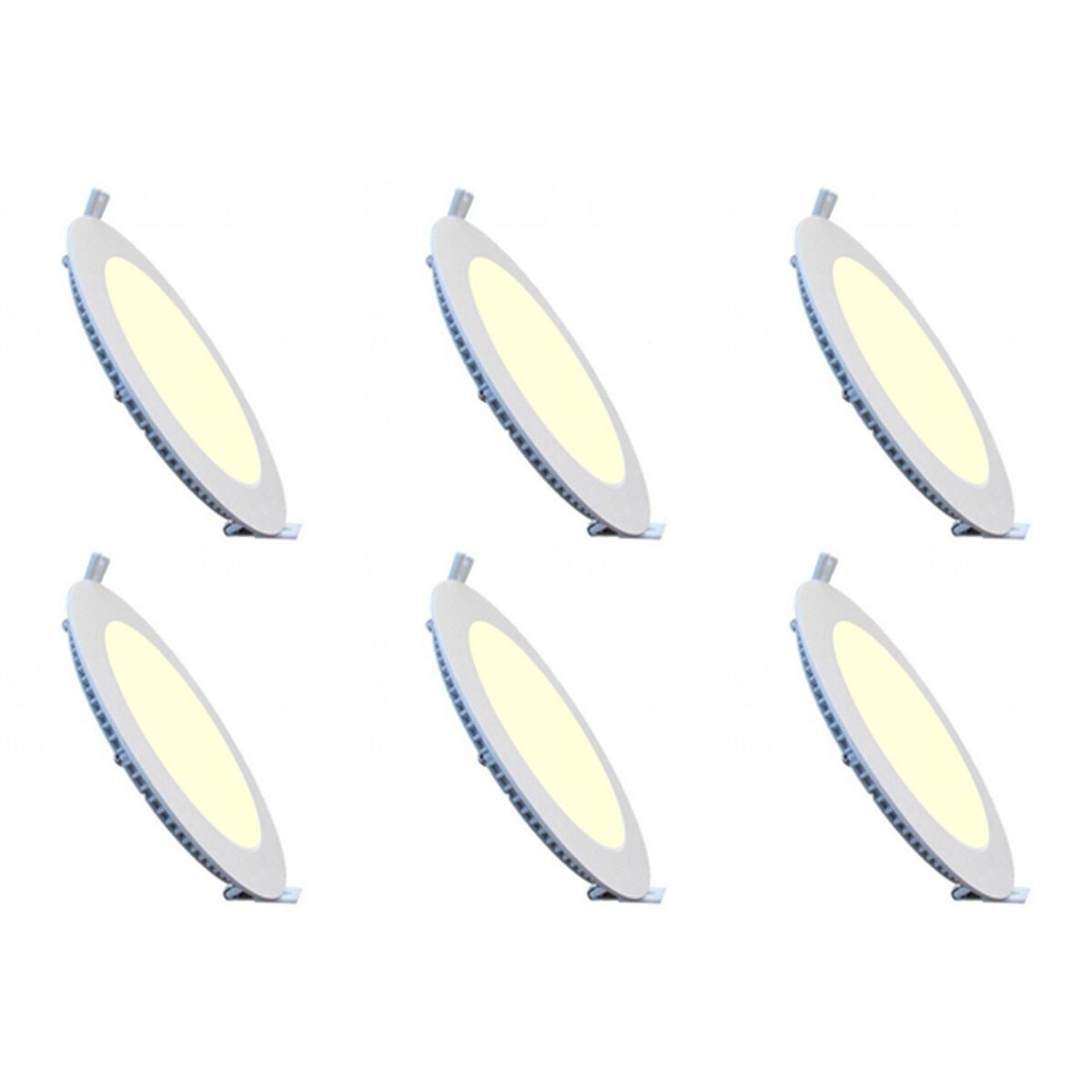 LED Downlight Slim 6 Pack - Recessed LED Downlight 15W Warm White