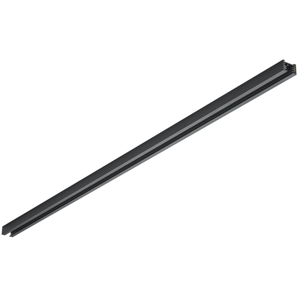 The Trion Dual 2-phase voltage rail 1 m – black surface-mounted rail
