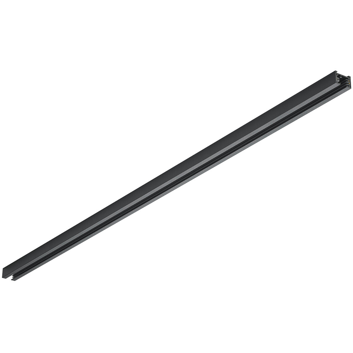 The Trion Dual 2-phase voltage rail 1 m – black surface-mounted rail