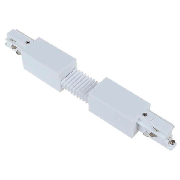 Flexible power rail connector white – 3-phase LED 220–240V