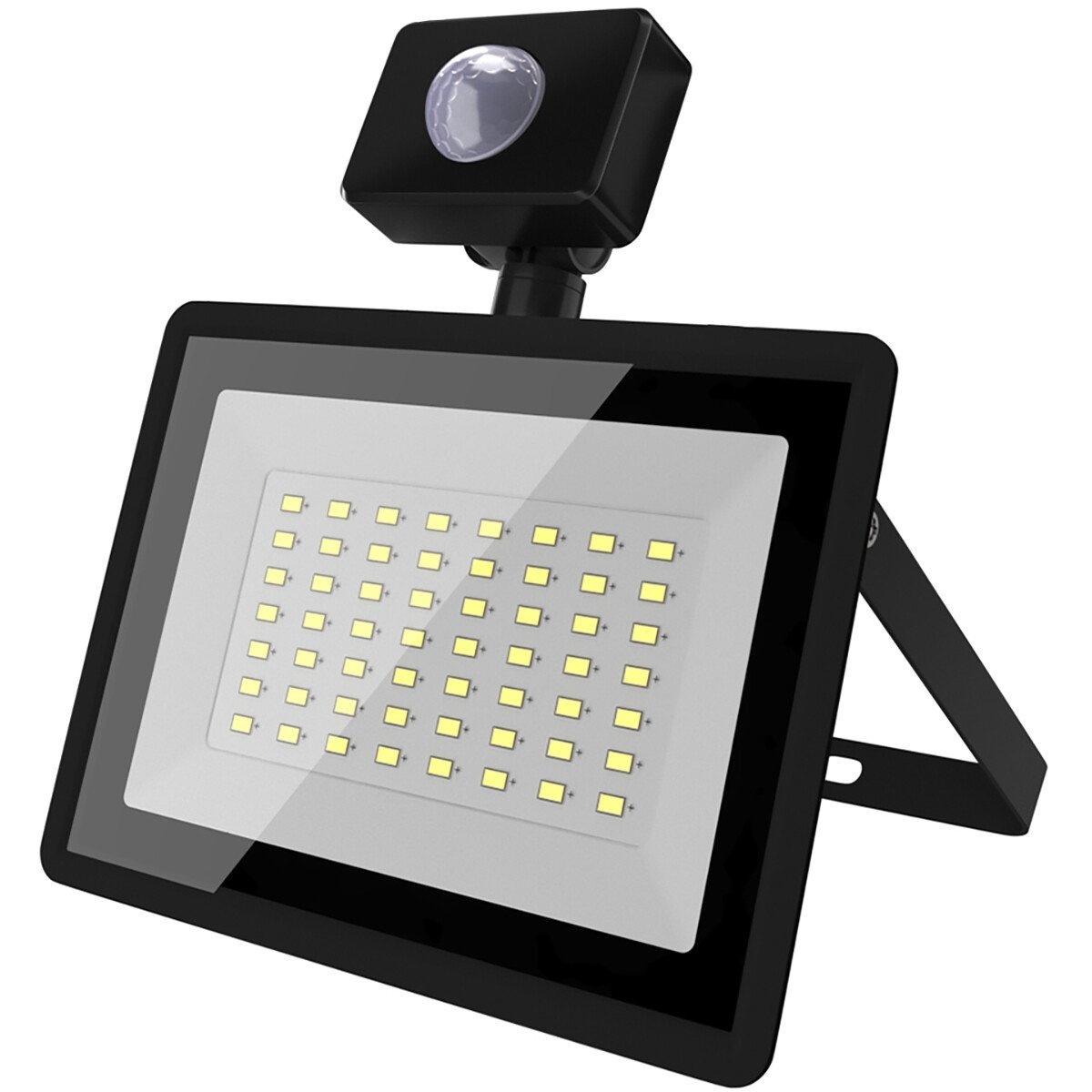 Velvalux Glowlit 50W LED floodlight with PIR sensor, 4300 lm