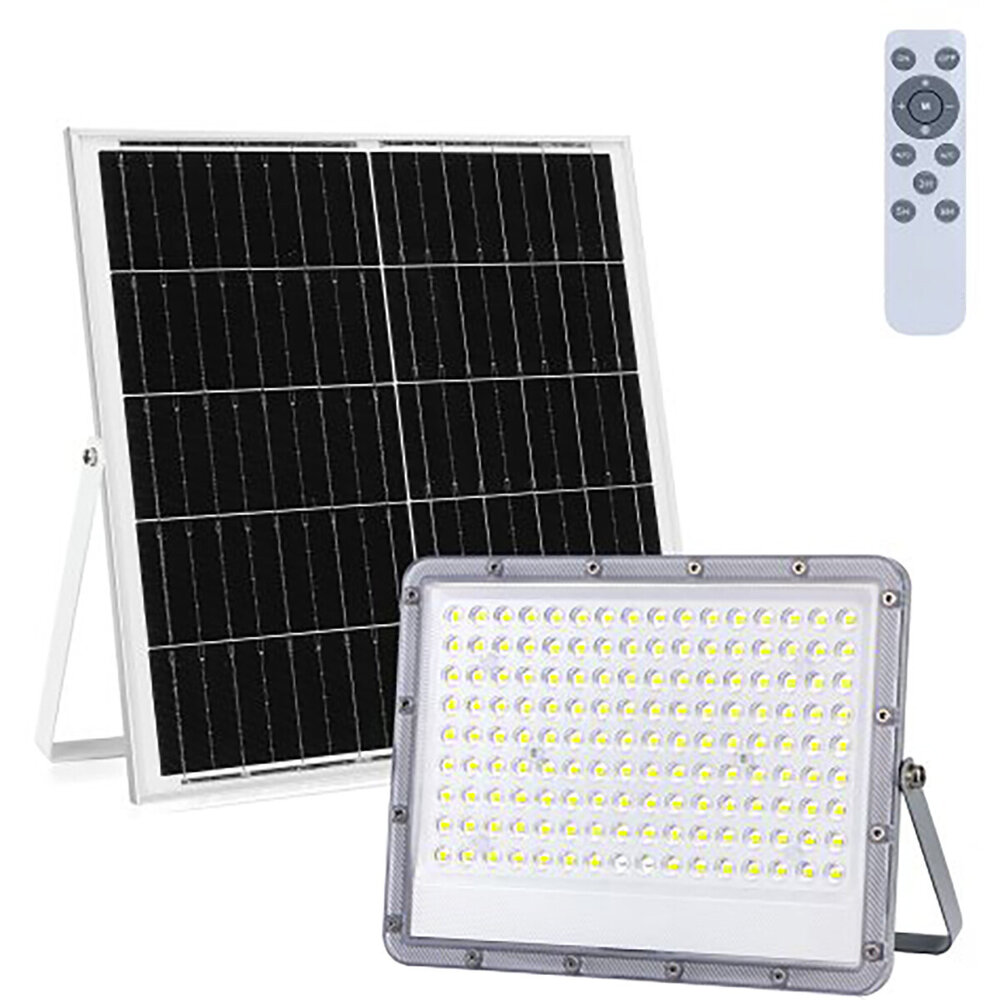 200W LED solar-powered construction lamp IP65 - 6500K, 2000 lm