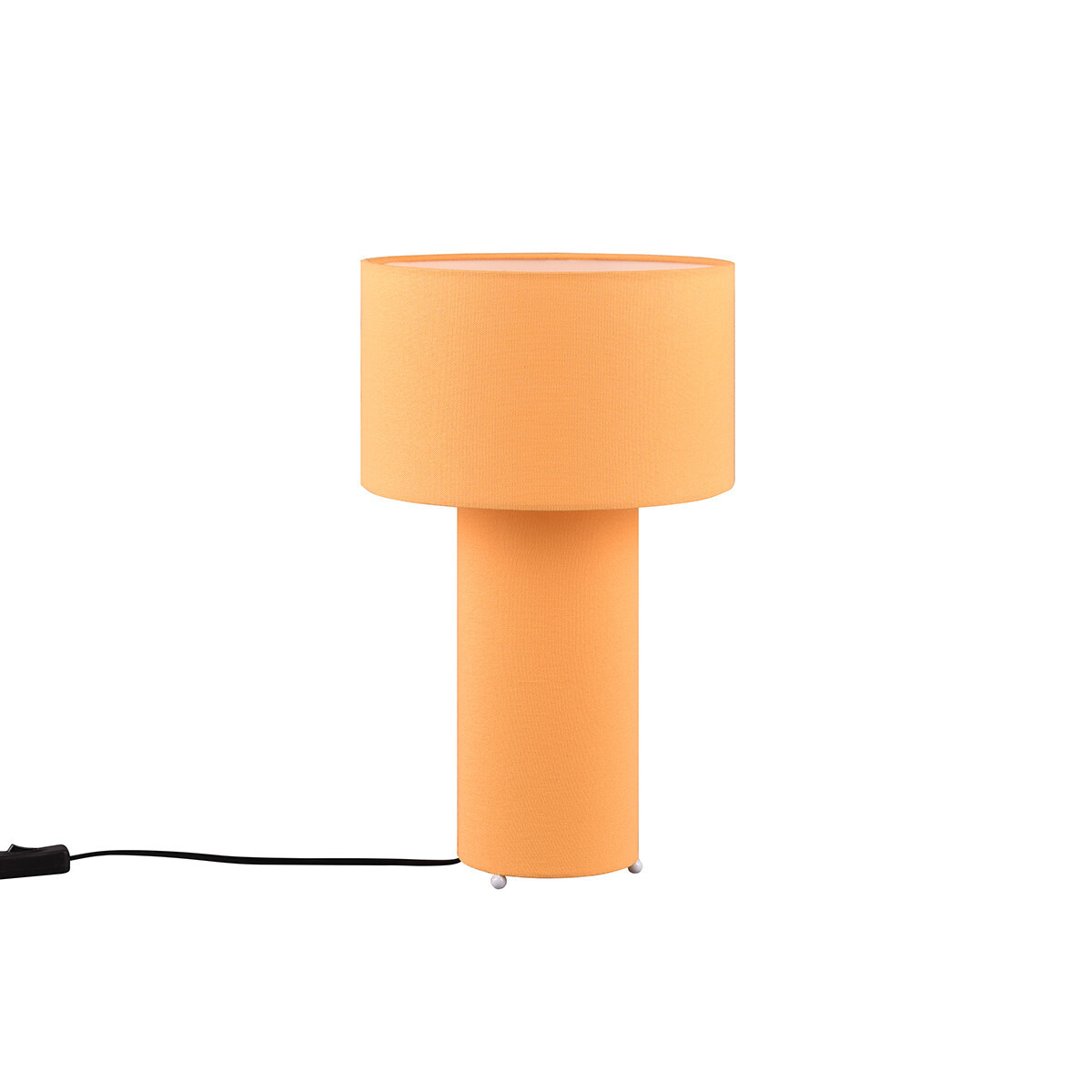 LED Tafellamp Trion Balin – Gele tafellamp met textielkap