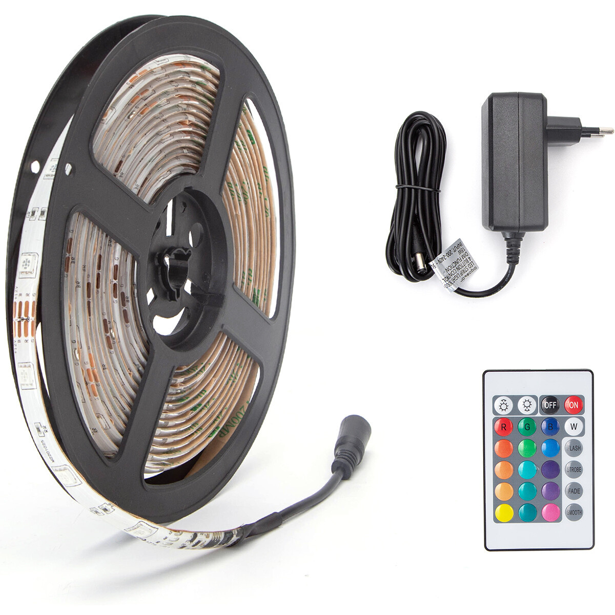 Aigi Stippi 5m RGB LED-strip - Waterdicht IP65 voor Buiten