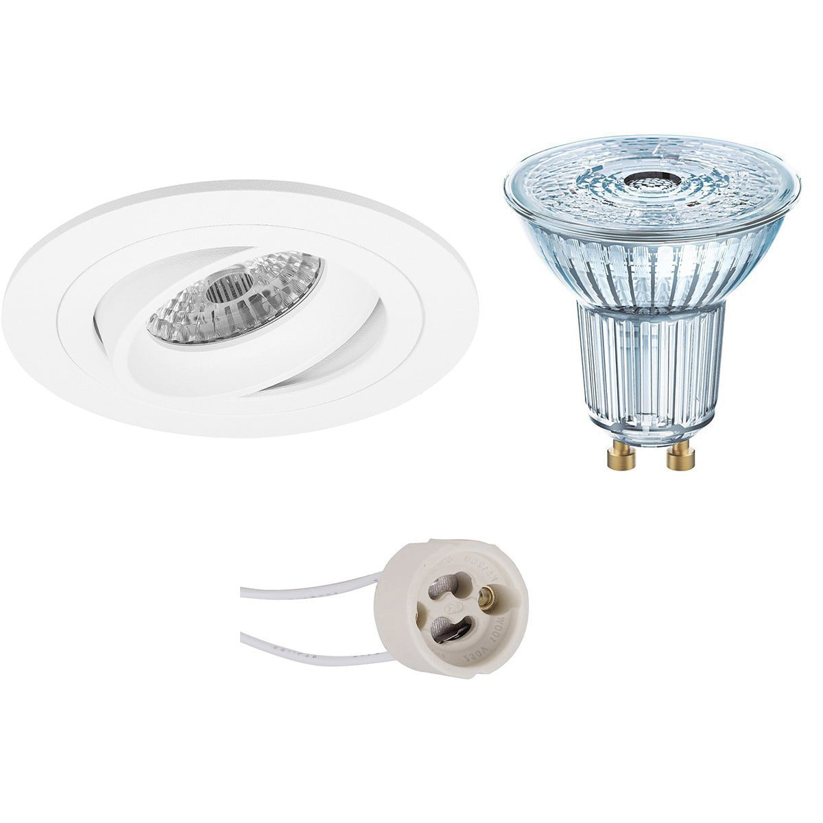 LED Spotlight Set – Dimmable GU10 recessed spotlight 3.4W (4000K)