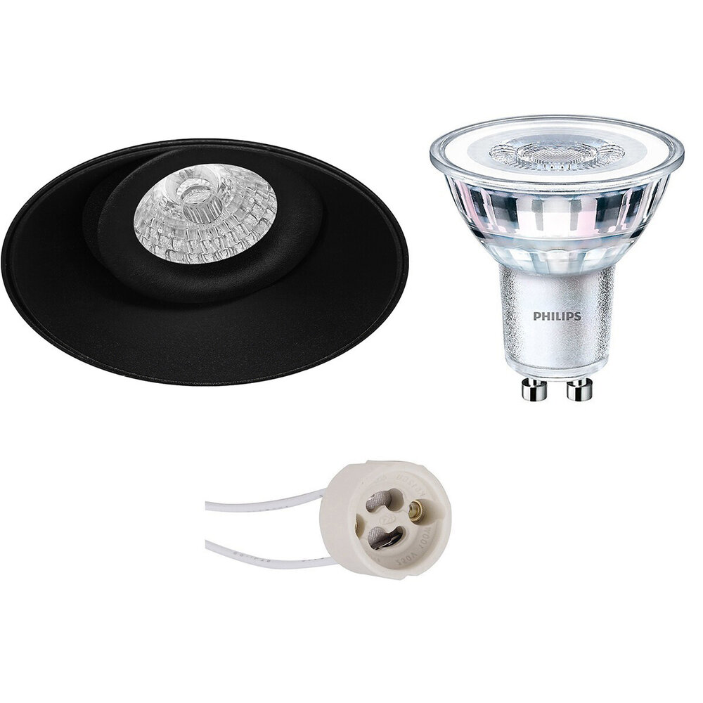 Dimmable 3W LED recessed spotlight 2700K 230 lm - matte black