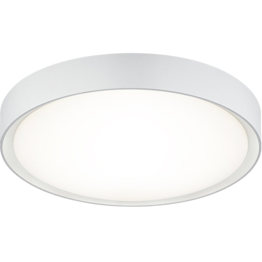 LED Ceiling Light Bathroom 18W IP44 Round Matte White | Trion Clirno
