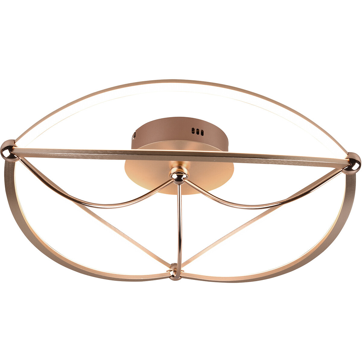 LED Plafondlamp 42W - Ronde Dimbare Aluminium Lamp Mat Goud