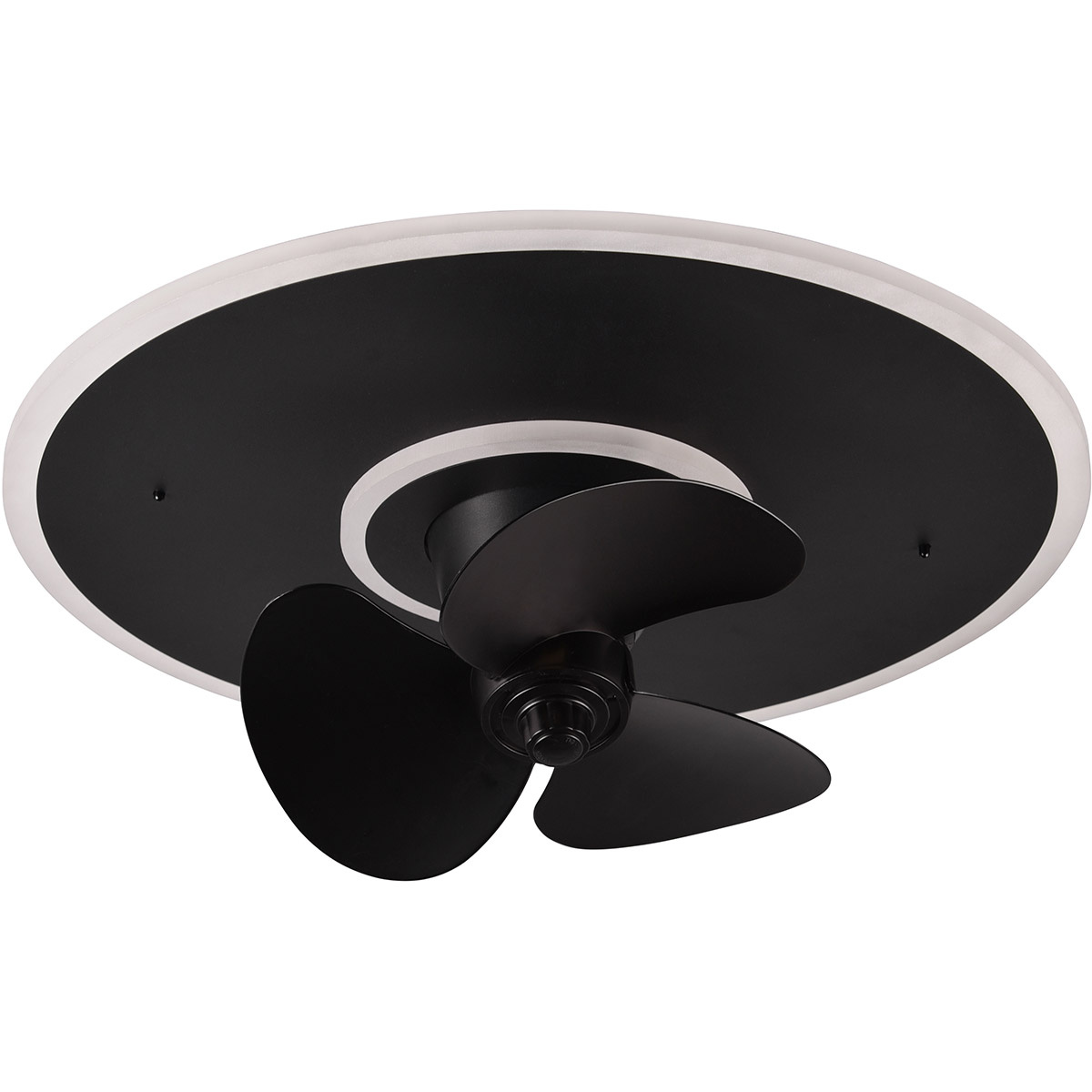 30W LED Ceiling Light with Fan | Dimmable & RGB Black