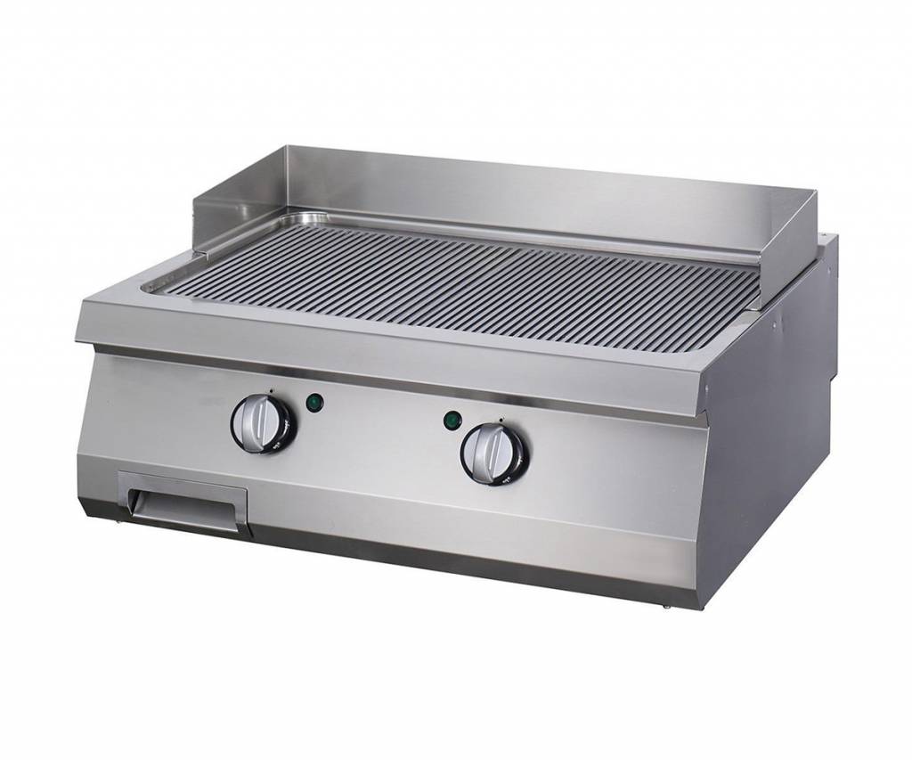 Heavy Duty Griddle Grooved Chrome - Double - Gas - Maxima Kitchen Equipment