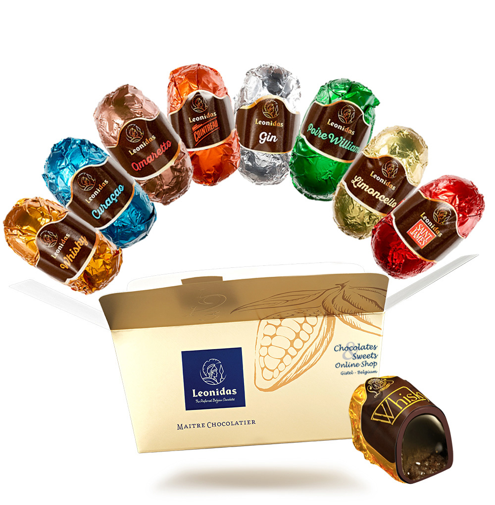 Leonidas Online Shop | Chocolates with pure Liquor 280g (9,85 oz ...