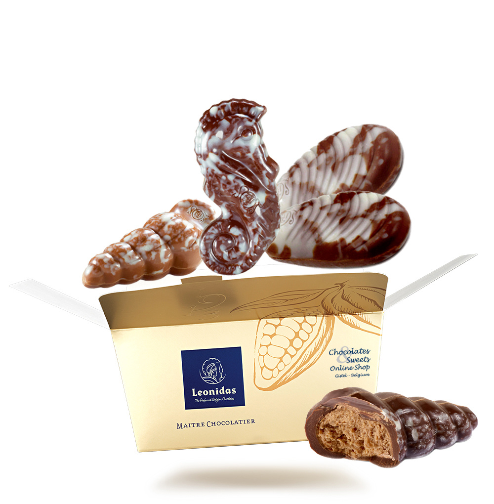 Leonidas Online Shop | Leonidas seashells 275g - Leonidas Online Shop ...