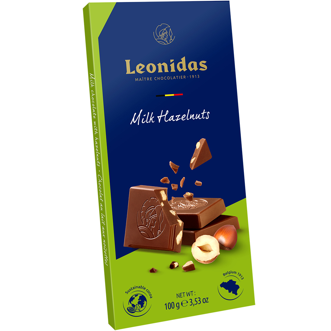 Leonidas Online Shop | Tablet melkchocolade 100g - Leonidas Online Shop ...