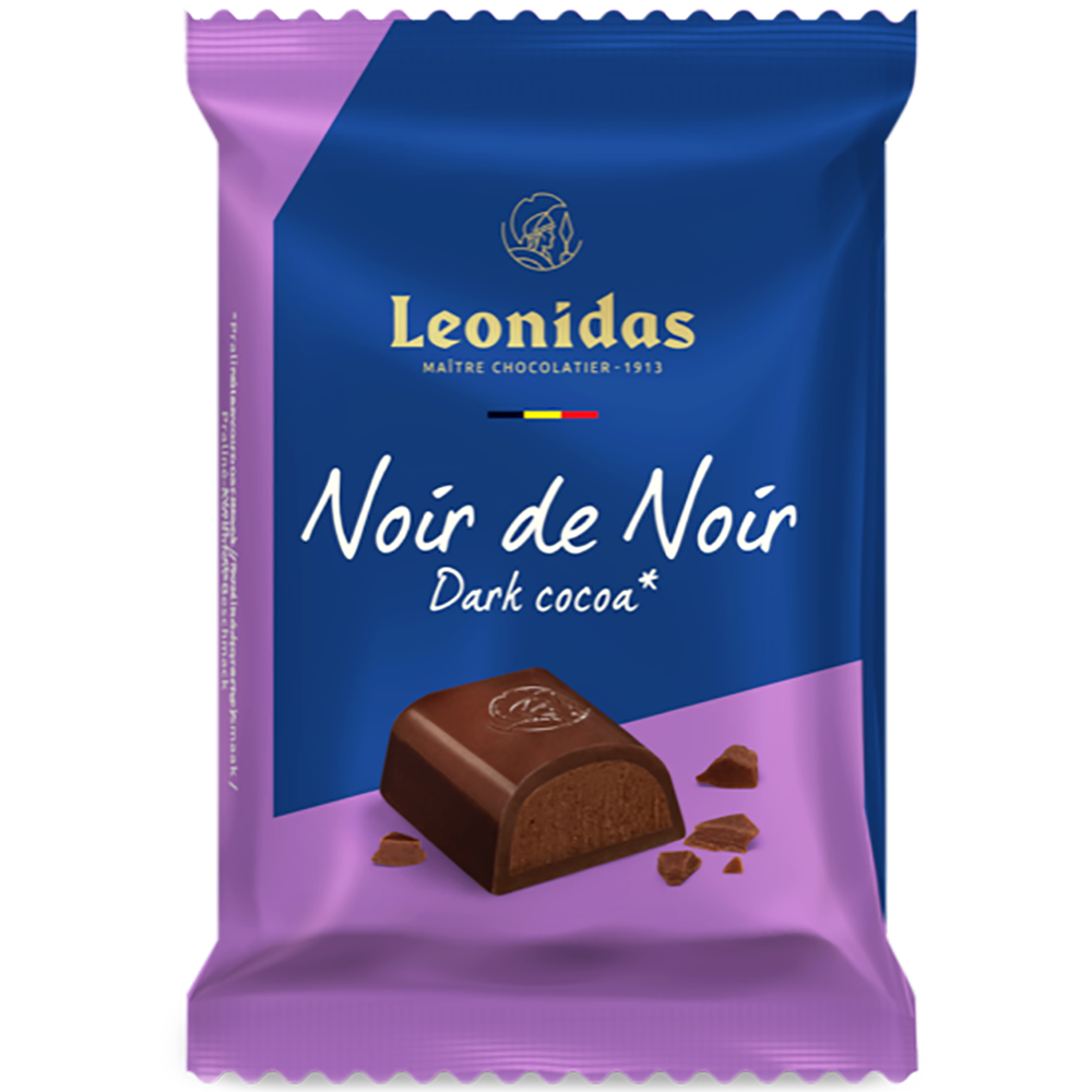 Leonidas Online shop | Filled dark chocolate tablet Noir de Noir 75g ...
