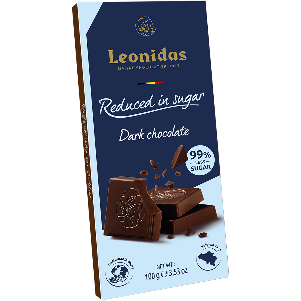 Leonidas Online Shop | Tablet Dark 100g - Reduced sugars - Leonidas ...