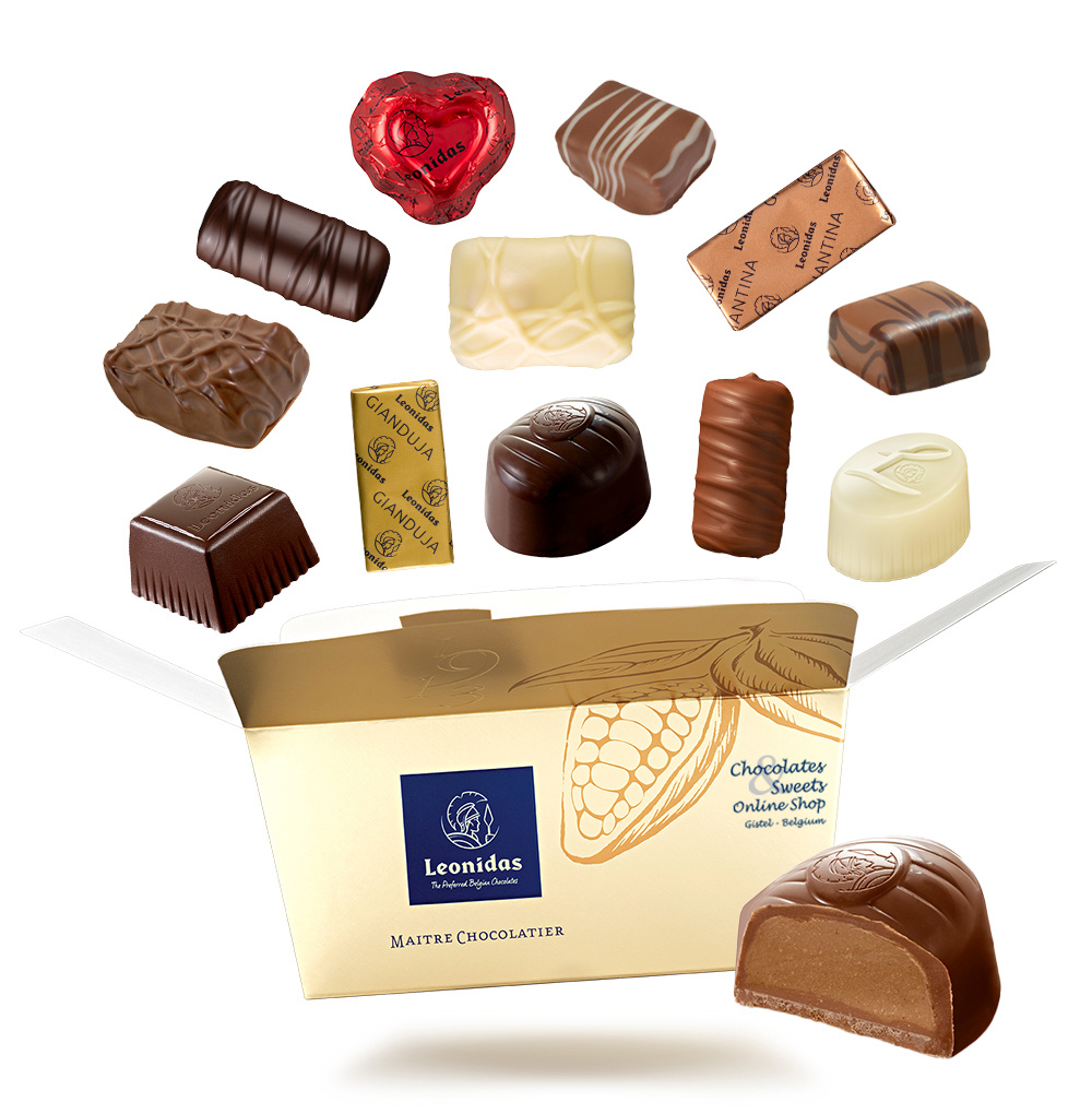 Leonidas Online Shop | Pralines (met praliné) 1kg - Leonidas Online ...